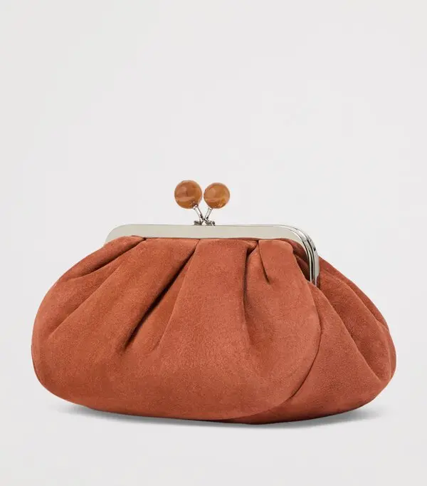 Max Mara Suede Leather Pasticcino Clutch