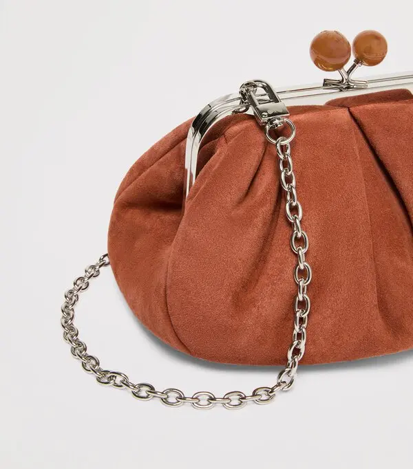 Max Mara Suede Leather Pasticcino Clutch