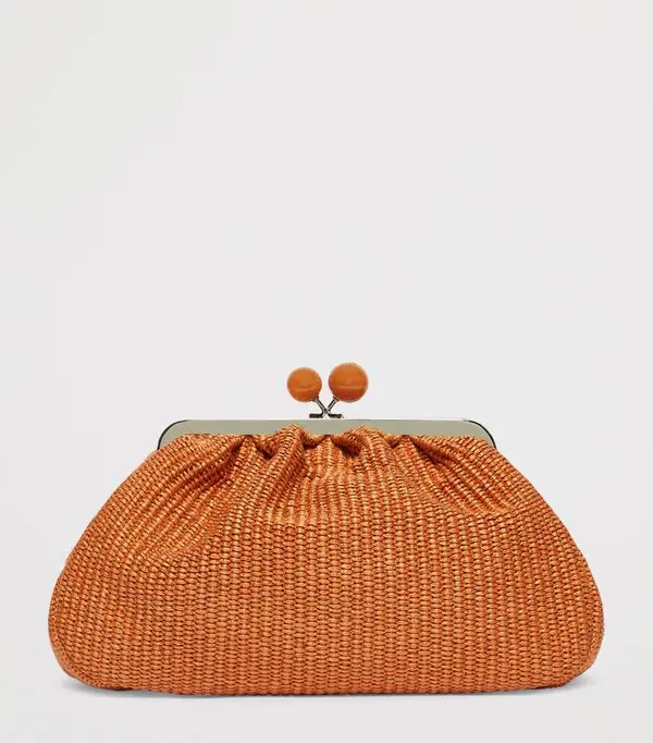 Max Mara Woven Pasticcino Clutch - Pink