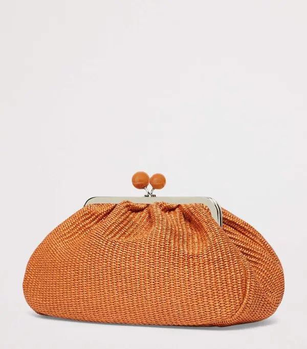 Max Mara Woven Pasticcino Clutch - Pink