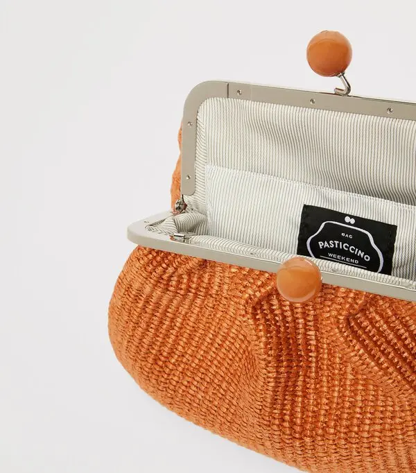 Max Mara Woven Pasticcino Clutch - Pink