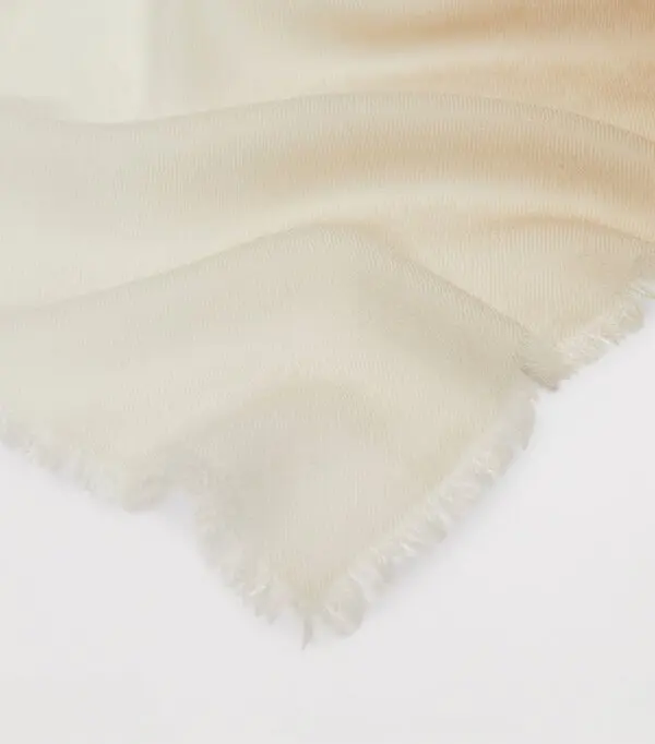Max Mara Wool Gradient Scarf - Beige