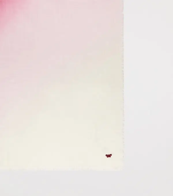 Max Mara Wool Gradient Scarf - Red