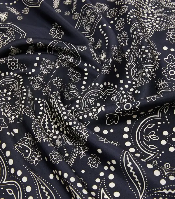 Max Mara Silk Print Square Scarf