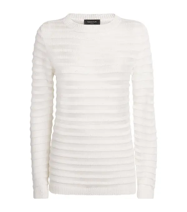 Fabiana Filippi Cotton-blend Striped Sweater
