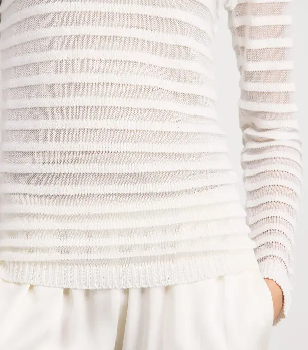 Fabiana Filippi Cotton-blend Striped Sweater