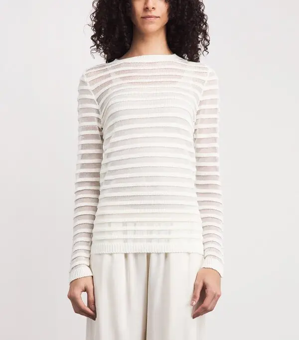 Fabiana Filippi Cotton-blend Striped Sweater