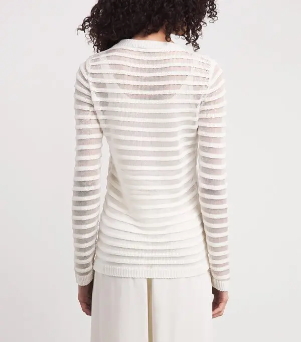 Fabiana Filippi Cotton-blend Striped Sweater