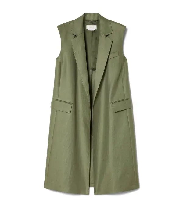 Marina Rinaldi Linen Twill Gilet