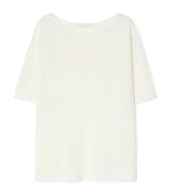 Marina Rinaldi Linen-blend T-shirt