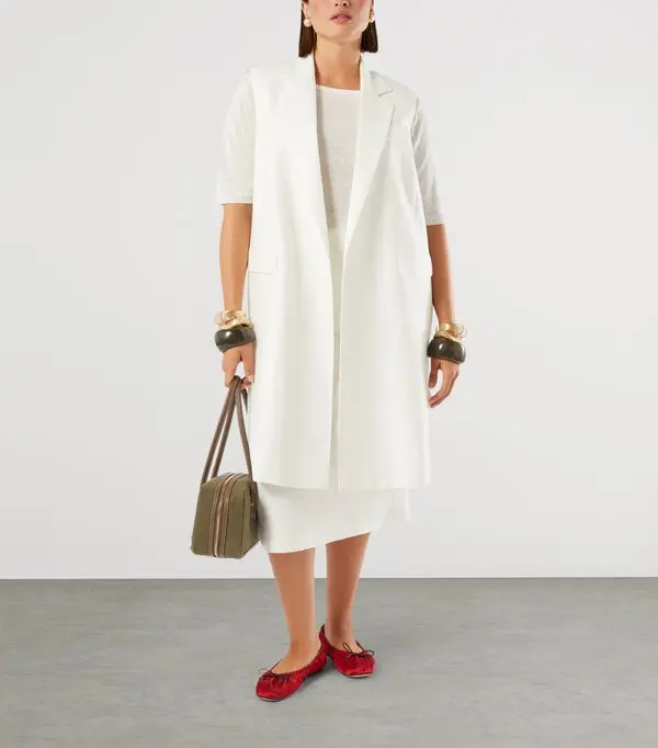 Marina Rinaldi Linen-blend T-shirt