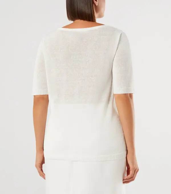 Marina Rinaldi Linen-blend T-shirt