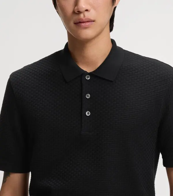 BOSS Cotton Polo Shirt - Black