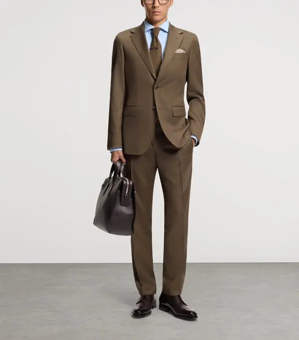 BOSS Wool-mohair Straight Fit Blazer