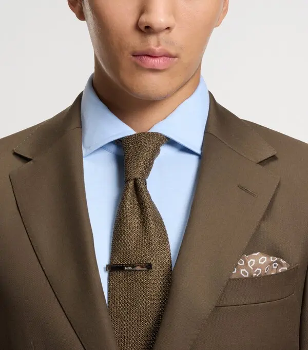 BOSS Wool-mohair Straight Fit Blazer
