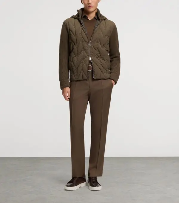 BOSS Wool Down-filled Quilted Jacket