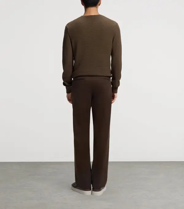 BOSS Virgin Wool-silk Crewneck Sweater