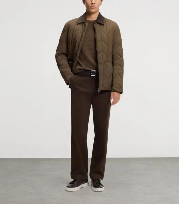 BOSS Virgin Wool-silk Crewneck Sweater