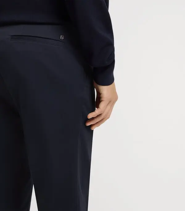 BOSS Stretch-cotton Slim Fit Trousers