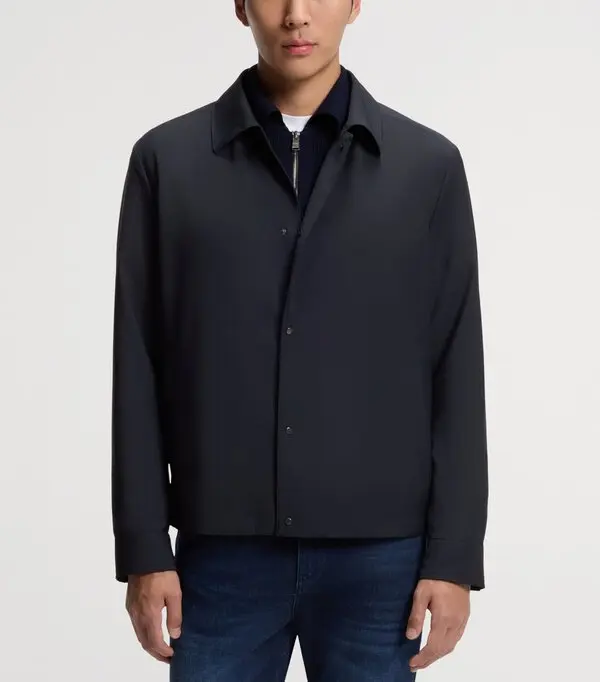 BOSS Wool-blend Relaxed Overshirt