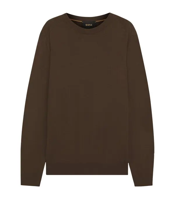 BOSS Wool-silk-cashmere Crew Neck Sweater
