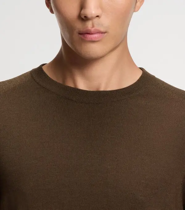 BOSS Wool-silk-cashmere Crew Neck Sweater