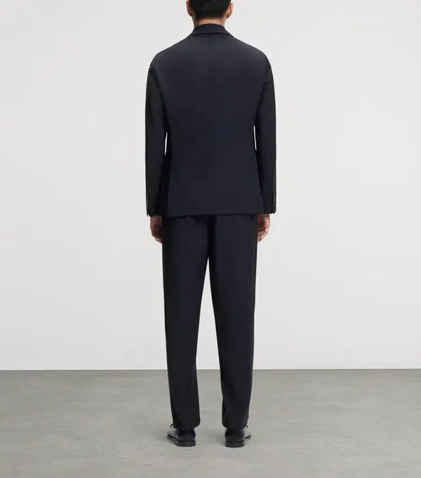 BOSS Wool-blend Blazer - Blue