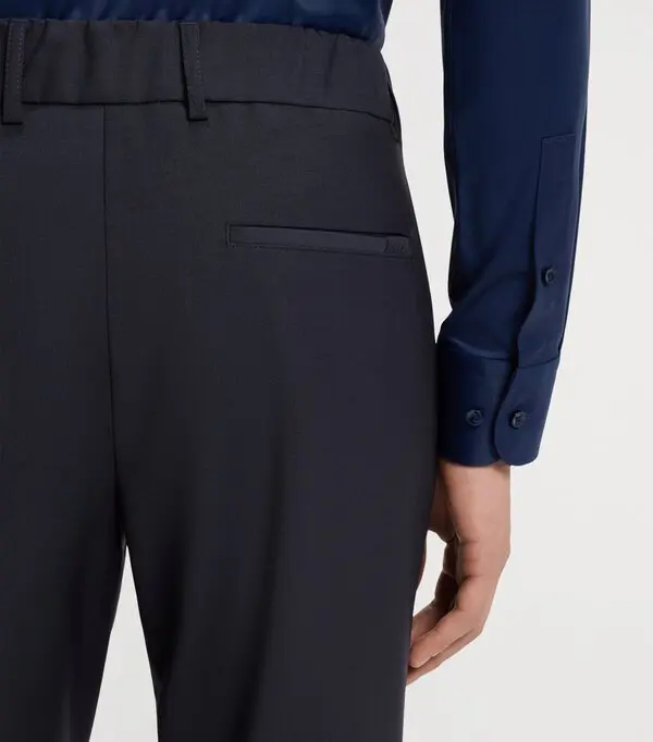 BOSS Wool-blend Slim Fit Trousers