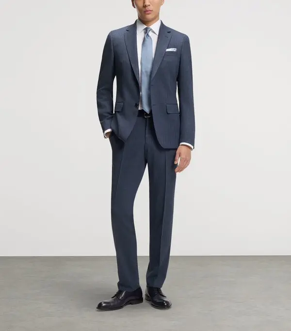 BOSS Stretch-wool Slim Trousers