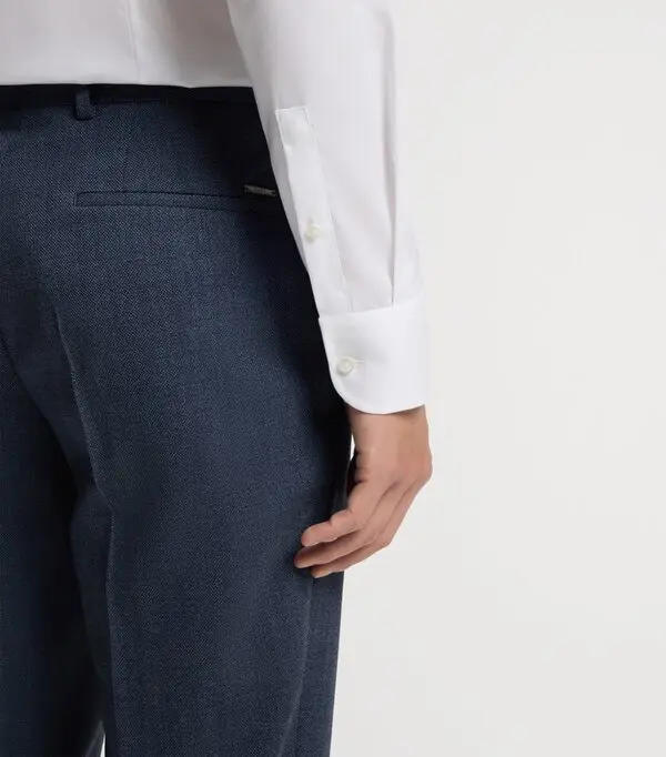 BOSS Stretch-wool Slim Trousers