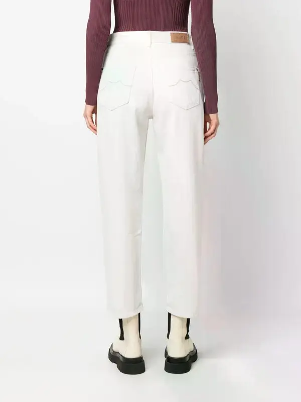 MOORER Cotton Cropped Trousers