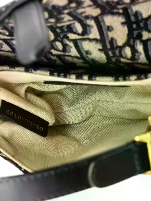 Dior Saddle Handbag Oblique Canvas Mini Shoulder Bag