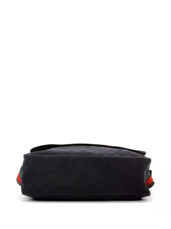 Gucci Web Strap Flap Messenger Gg Canvas Medium