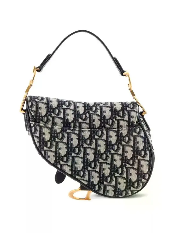 Dior Saddle Handbag Oblique Canvas Mini Shoulder Bag - Blue