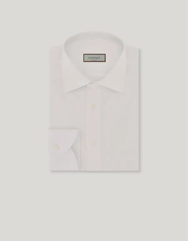Canali Cotton Regular-fit Shirt With Micro Structure
