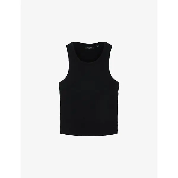 ALLSAINTS Axel Slim-fit Cotton-jersey Vest - Jet Black