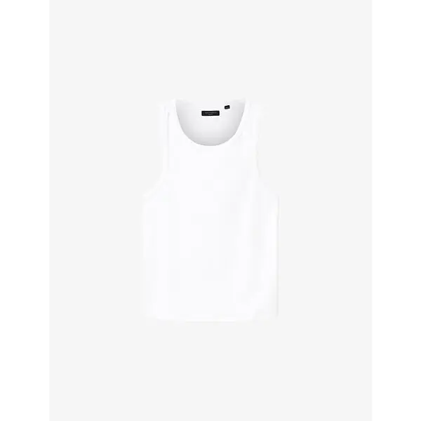 ALLSAINTS Axel Slim-fit Cotton-jersey Vest - Optic White