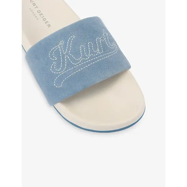 Kurt Geiger Script Fabric Slides
