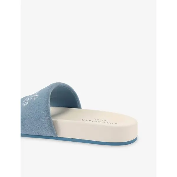 Kurt Geiger Script Fabric Slides