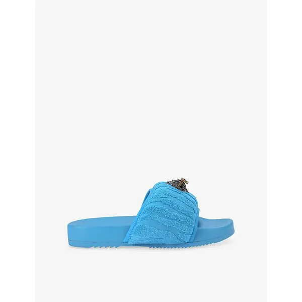 Kurt Geiger Eagle Puff Fabric Slides