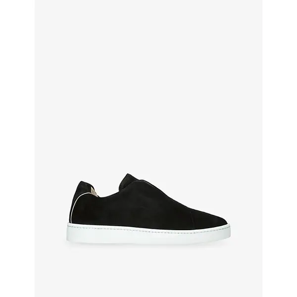 AURELIEN Aur3 Suede Trainers - Black