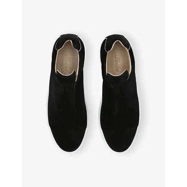 AURELIEN Aurélien Suede Trainers - Black