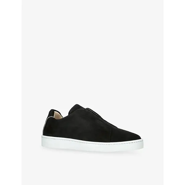 AURELIEN Aurélien Suede Trainers - Black