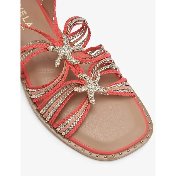 Carvela Marina Faux-leather Sandals - Orange