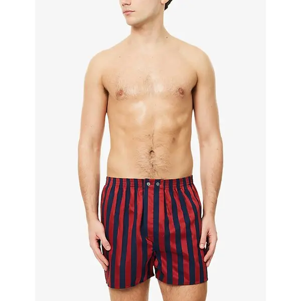 Derek Rose Striped Regular-fit Boxer Shorts