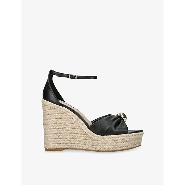 Steve Madden Taliya Leather Wedge Sandals