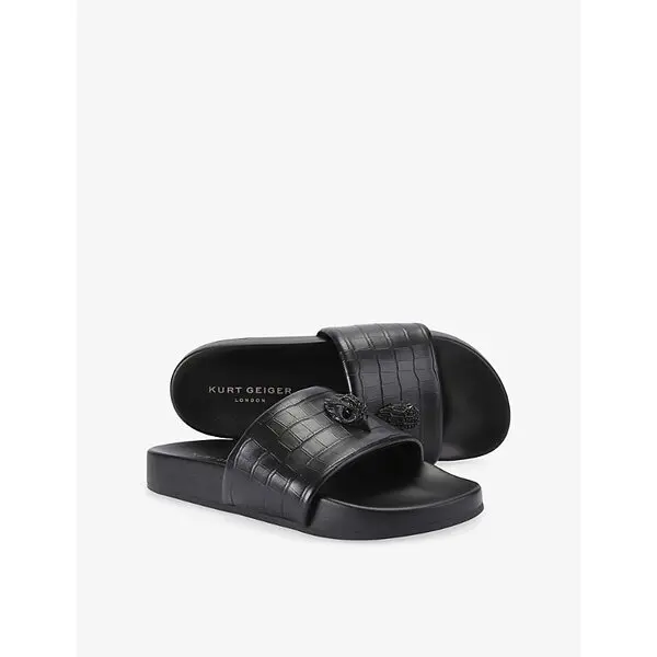 Kurt Geiger Brockwell Faux-leather Slides