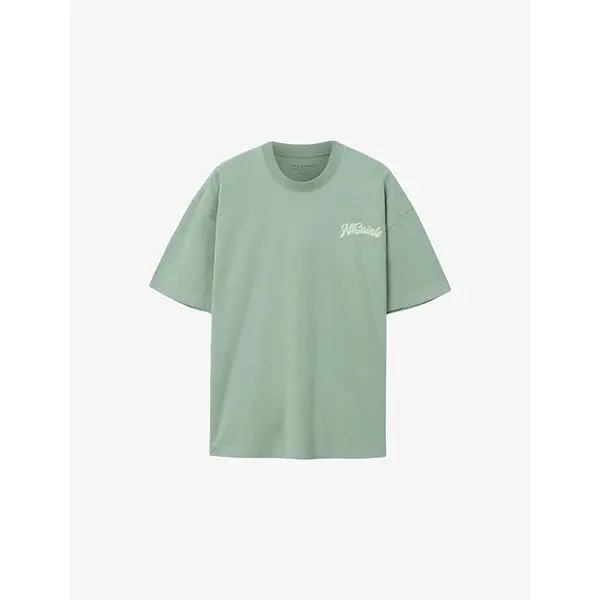 ALLSAINTS Odyssey Oversized Short-sleeve Cotton-jersey T-shirt - Spring Green