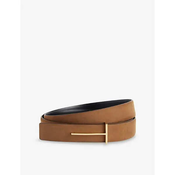 TOM FORD Slim-t Reversible Leather Belt