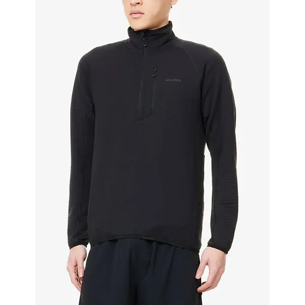 SALOMON Essential Zip-pocket Stretch-woven Sweatshirt